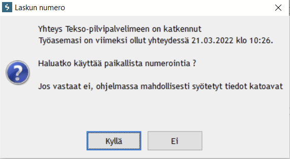 Laskutus manuaalisesti